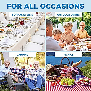 Sorfey Portable Folding Table 6-Foot X 30 inch Plastic Indoor & Outdoor for Picnic, BBQ, Party,