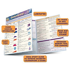Geometry Part 1 QuickStudy Laminated Reference Guide (Quick Study Academic)