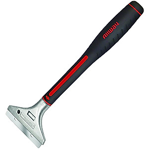 ALLWAY WPS Aluminum-Headed Multi-Purpose Wall Scraper and Stripper with 4" Blade and 12" Handle