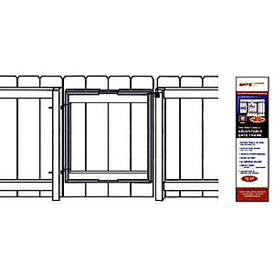 GatePro 7010003 24" - 51" Adjustable Gate Frame Kit - Black Finish