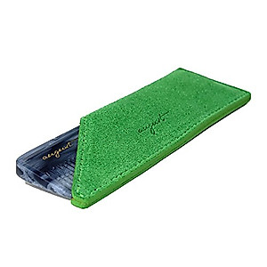 AUGUST GROOMING Soft Suede Case for Luxury Comb (Pocket, Green Suede)