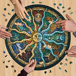 Zodiac Horoscope Puzzles for Adults 1000 Pieces Challenging Puzzle Perfect for Game Nights 1000 Piece Jigsaw Puzzles for Kids, Family, Friends and Lovers, Finished Size 26.7" x 26.7"