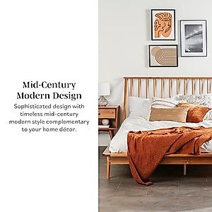 Walker Edison Lennon Platform, Queen (U.S. Standard), Black