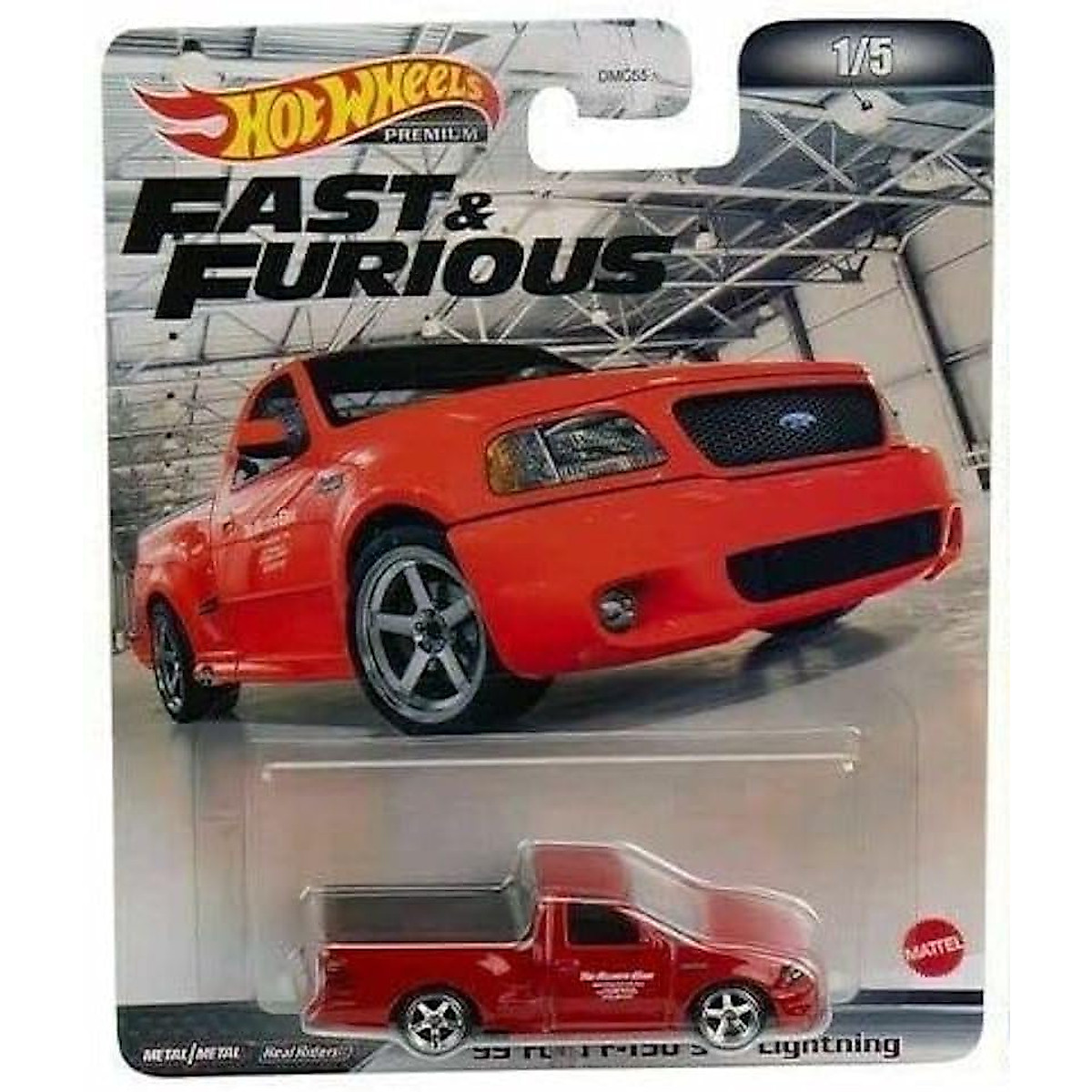 Hot Wheels Premium Fast & Furious 2022 Complete Set of 5 Diecast Vehicles from DMC55-957J Release
