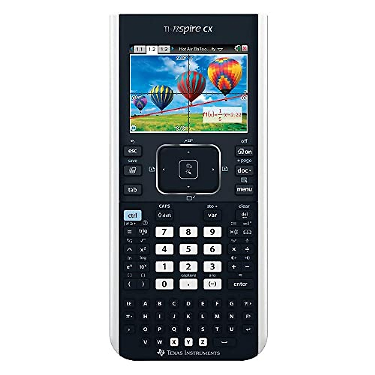Texas N3/TBL/1E1 TI-Nspire CX Graphing Calculator, Black