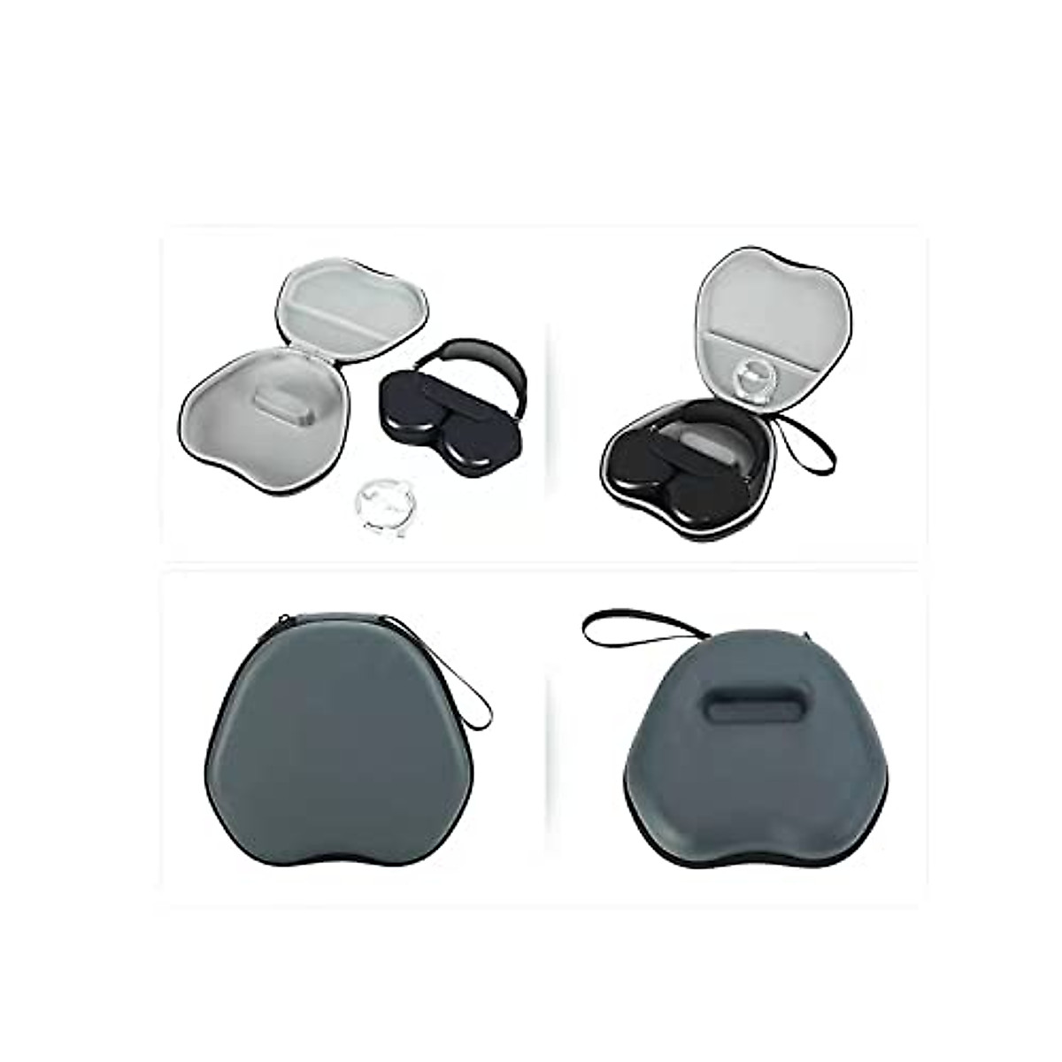 Travel Case for AirPods Max,Hard Carrying Bag Storage AirPods Max Headset PU&EVA&Polyester Portable Storage Box