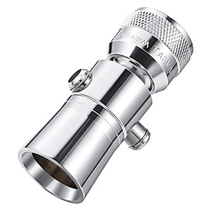 Enhon 1 Set 2 Setting Pivoting Single Spray Shower Head with Shut Off Valve Replacement for 52652-PK Compatible with Delta Shower 2.5 GPM Brass Water Saving Shower Head Chrome 1" Diameter Spray Face