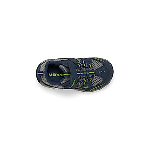 Merrell Trail Chaser Hiking Sneaker, Navy/Green, 2 US Unisex Big Kid
