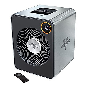 Vornado VMHi600 Whole Room Metal Space Heater, Digital Thermostat, Remote Control, 1500 Watts, Stainless Steel