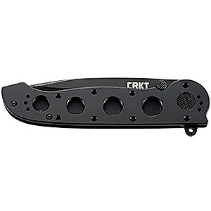 CRKT M16-04KS Folding Pocket Knife: Sandvik Steel Blade with Stainless Steel Handle, Carson Flipper Opening, and Frame Lock
