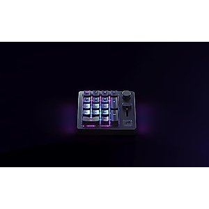 Glorious GMMK Macro Pad - Black Mechanical Numpad - 10 Key USB Keypad - Hotswap, Programmable Volume Knob, RGB Backlit, Wired & Wireless Bluetooth- Gaming Keyboard Number Pad