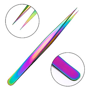 Lash Eyelash Extension Tweezers for Women -Precision Tweezers for Volume Classic Lashes,Japanese Steel Professional Volume False Lash Application Tools (Straight Tweezers-1Pcs)