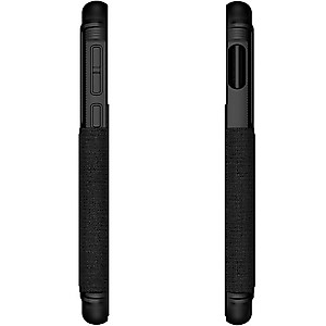 Ghostek Exec Flip Folio Wallet Galaxy S10e Case with Leather Credit Card Holder and Clear Back for Wireless Charging Compatibility Phone Cover for 2019 Galaxy S10e (5.8 Inch) (Black)