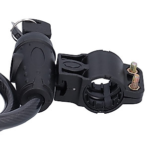 01 02 015 Bike Lock with Mounting Bracket, Easy to Carry Around and Use Anti‑Theft Bike Lock for Indoors and Outdoors