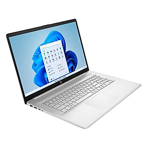 HP 2023 Newest 17.3 inch HD Thin Laptop, Intel Core i5-1235U (Up to 4.4GHz, 10 cores), Intel Iris Xe Graphics, 16GB RAM, 512GB PCIe SSD, WiFi6, Bluetooth5, Windows 11 Home, Silver + 3in1 Accessories