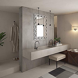 Art Decorative Wall Mirrors Large Grecian Venetian Mirror for Hotel Home Vanity Sliver Mirror (27.5" W x39.5 H)