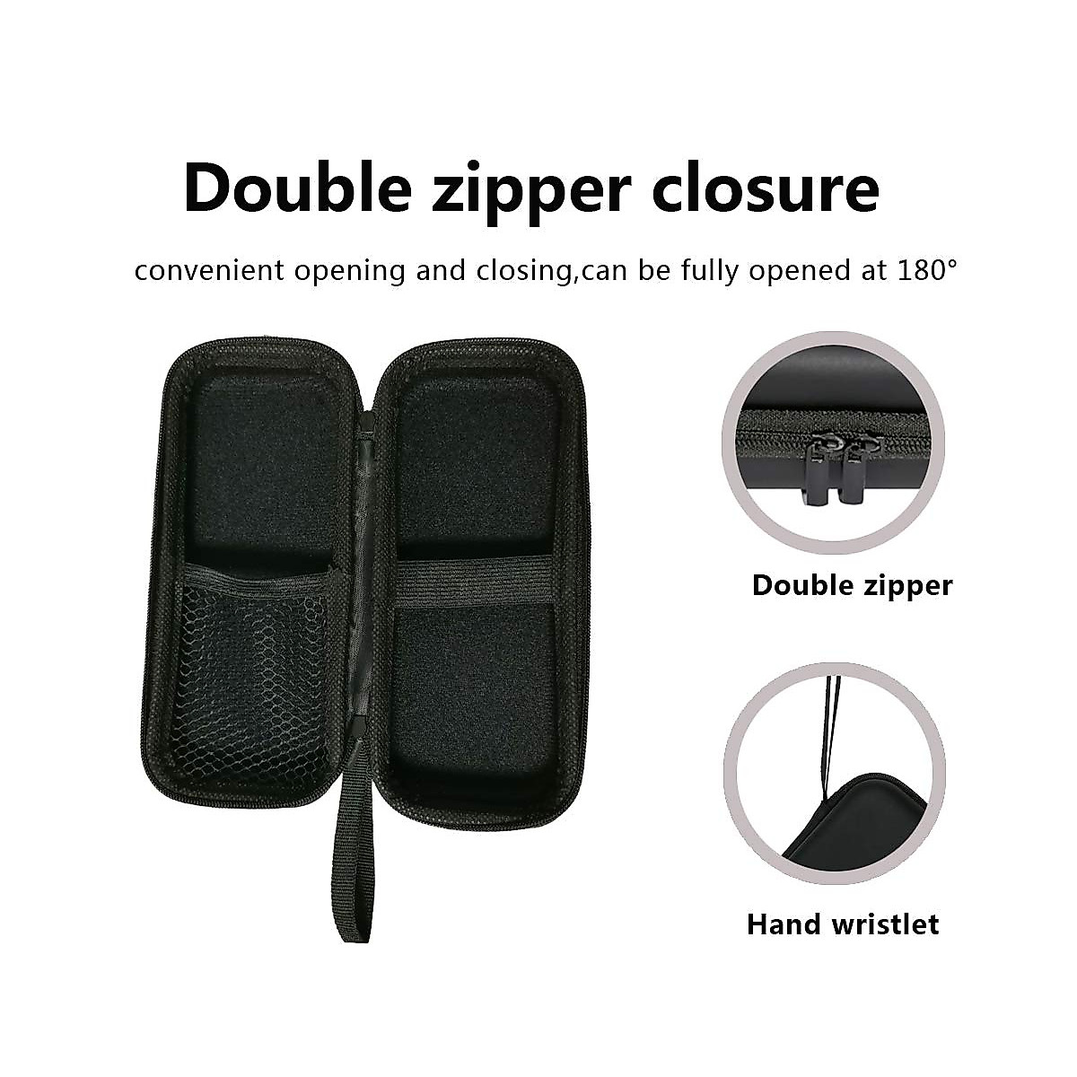 Hard Shaver Case for OneBlade Face and Body Hybrid Electric Trimmer Shaver Travel Case Compatible QP2630 QP2520 (Black)