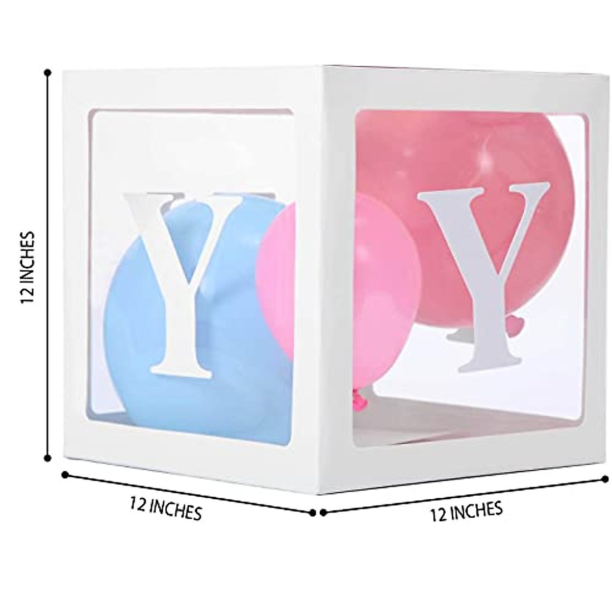 Baby Box Baby Shower Decorations Clear Baby Shower Decorations Block Boxes Baby Shower Birthday Party Gender Reveal Baby Boxes with Letters for Baby Shower