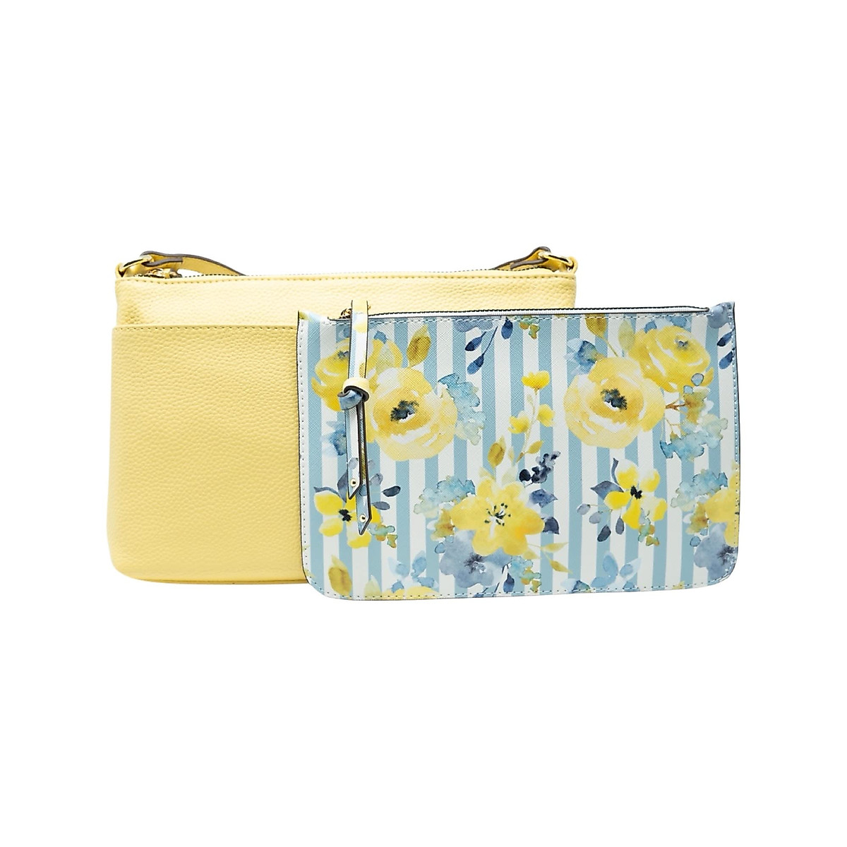 Nanette Lepore Mirabel Printed Crossbody Rose Stripe Floral One Size