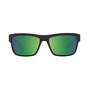 SPY Optic Frazier Soft Matte Black/Hd Plus Bronze Polar/Green Spectra Mirror One Size