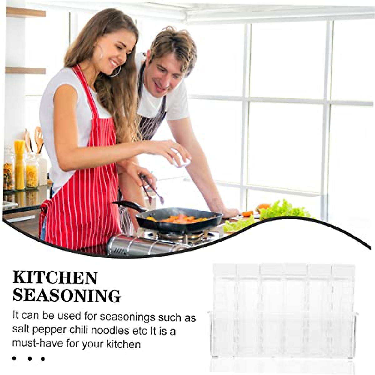 KICHOUSE 2 Sets Kitchen Seasoning Box Dispenser Container Travel Salt Shaker Small Salt Shaker Leakproof Jars Sugar Shaker Sugar Storage Container Anti-Slip Seasoning Jars Seasoning Bottles