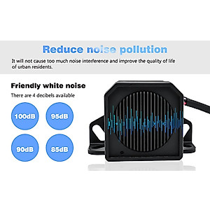 YUESONIC 85/90/95/100dB White Noise Backup Alarm Reversing Alarm