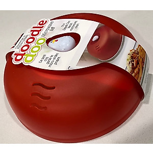 Joie Doodle Doo Microwave Splatter Shield Lid, Protects Against Messes, BPA-Free Plastic, Red, 1 Count
