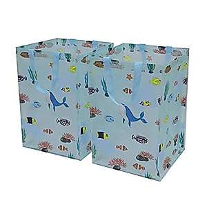 Lily queen Recycle Organizer Bin Bags for Kitchen Home Trash Cans Sorting Bins Waterproof 10 Gallons Set of 2