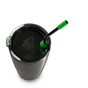 RAINIER Reusable Food-grade Silicone Rubber Straw Tips and Silencers for Stainless Steel Drinking Straws, Set of 8 | No-Burn/Freeze Straw Covers Protect Lips/Teeth | Fits All 6mm (0.24”) Metal Straws