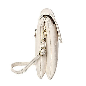 MINICAT Roomy Pockets Small Crossbody Bags Cell Phone Wallet Purses for Women(Beige)