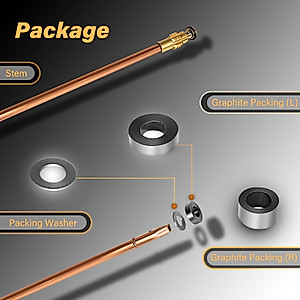 Upgrade Version 123-0093 500 Series Mansfield Style Stem Assembly For 8-Inch Sillcock ASFP Prevent Leakage (Overall length 12")