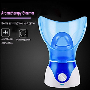 Facial Steamer Hot Mist Face Steamer Home Sauna Face Humidifier for Face Steaming Skincare (Blue)