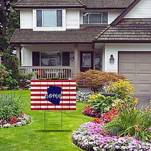 Independence Day Home arizona Yard Signs with Stakes 12x18 Inch 4th of July Memorial Day Customized Lawn Signs with Stakes for House Rent Lawn Decoration Props