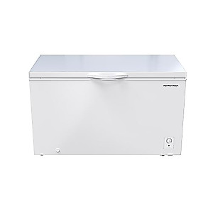 Hamilton Beach HZ4941 14 cu ft Upright Convertible Fridge/Freezer-Frost Free-Reversible Door-Removable Glass Shelves-LED Interior Light, White