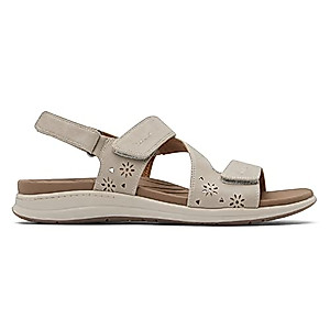 Cobb Hill Women's Tala Asym Sandal, Taupe Synthetic, 7 Narrow