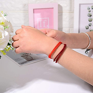 VU100 Friendship Braided Woven Bracelets Gifts for Women Men Best Friends Handmade String Rope Boho Relationship Bracelets Birthday Gifts (8 PCS)