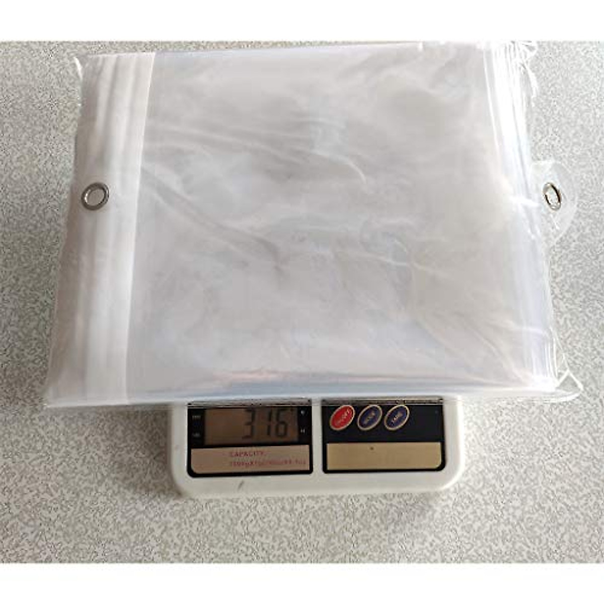 Paper Towel Holder Countertop Transparent, with 3 Magnets PEVA Transparent Shower Curtain, Heated Towel Rack Transparent