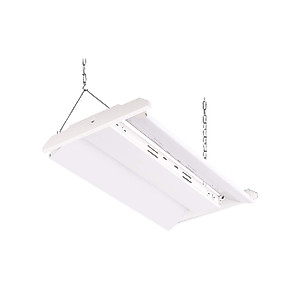 LED High Bay Light Fixture,2FT Dimmable High Bay Shop Light with 30°60°90°Angle Adjustable,150W(Equal to 600W or 6 Lamp Fluorescent Linear),22500LM Super Bright,Commercial/Industrial Lighting