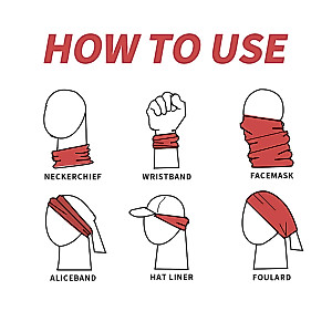 High Elastic Neck Gaiter, Magic Scarf, Bandana, Balaclava,Realistic Ramen Noodles Headband for Cycling, Fishing, Motorcycling, Running, Skateboarding, Moisture Wicking Headwear