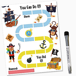 Pirate Themed Chore Chart for Kids - Reward System