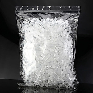 zoomto 1.5ml Microcentrifuge Tubes 500PCS,Centrifuge Tubes with Attached Lid,Clear Conical Micro Centrifuge Small Sample Bottle Vials Container for Lab,Plastic Lab Snap Tubes,Clear Graduation