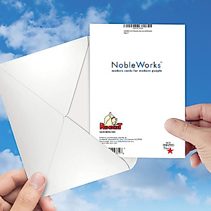 NobleWorks - Funny Happy Belated Birthday Card with Envelope - Congrats Greeting Card, Birthday Fun - Trick to Remembering C6353BDG