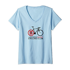 Womens Lanterne Rouge Cycling Club V-Neck T-Shirt