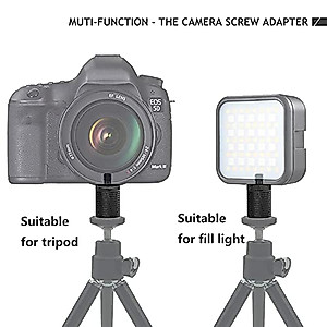 Frgyee 12 Pcs 1/4" 3/8" Light Stand Adapter, Tripod Screw Adapter Converter for DSLR Camera Tripod, Shoulder Rig, Flash Light Stand, Camera Cage, Lighting Equipment, LED Panel, GoPro Tripod Mount