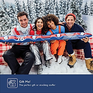 FUNBOY Winter Fun Inflatable ShotSki Drink Holder, Two Pack, Retro Two Pack