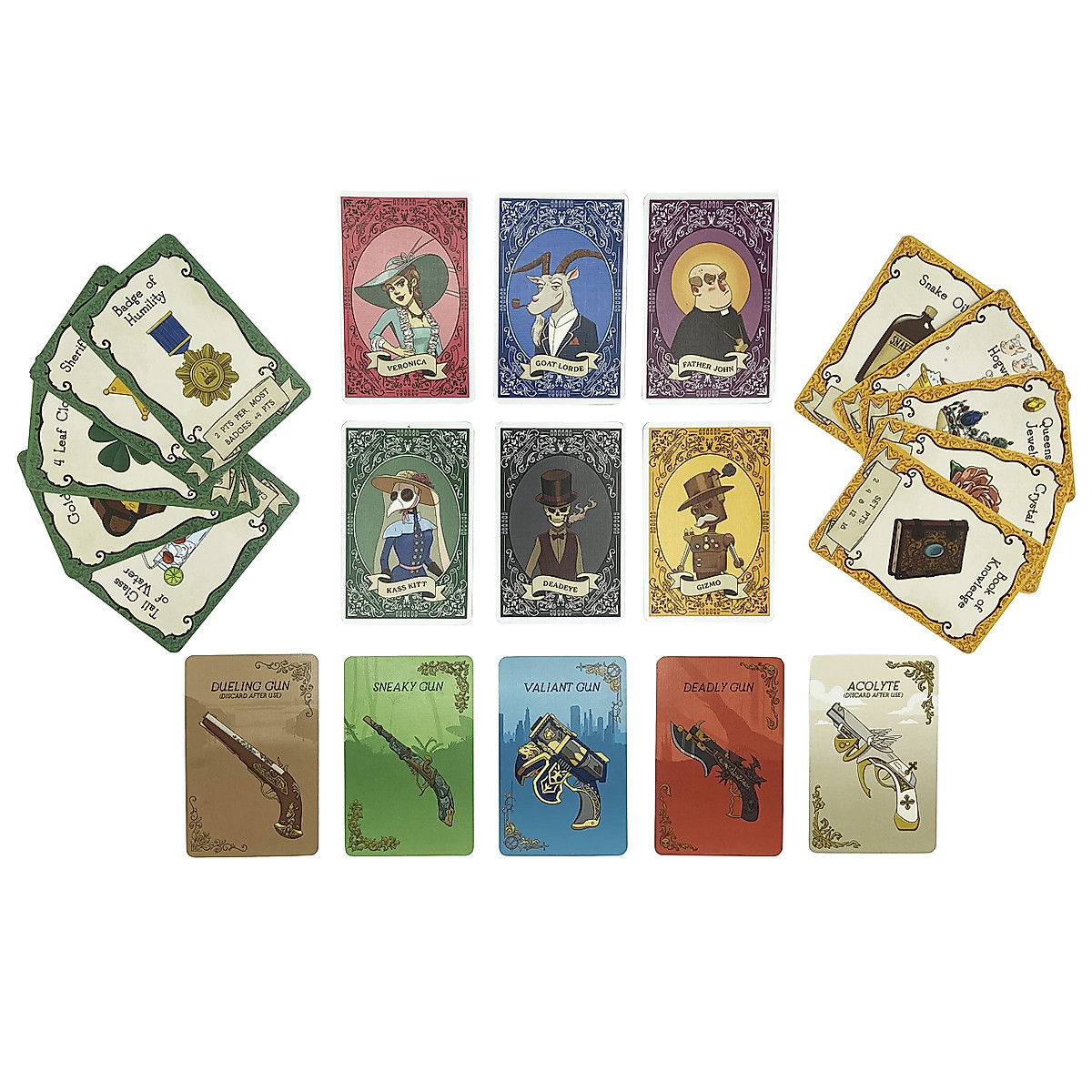 Loot N' Loaded - The Quick Draw and Item Collecting Card Game with Toy Guns, Great Addition to Your Family, Adult, and Party Games, 2-6 Players