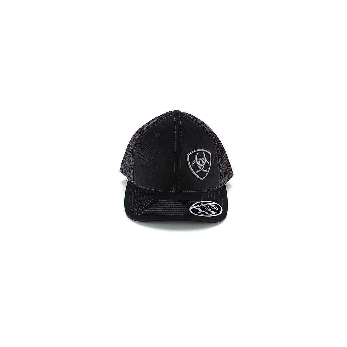 Ariat Men's Solid Black Corner Logo, One Size