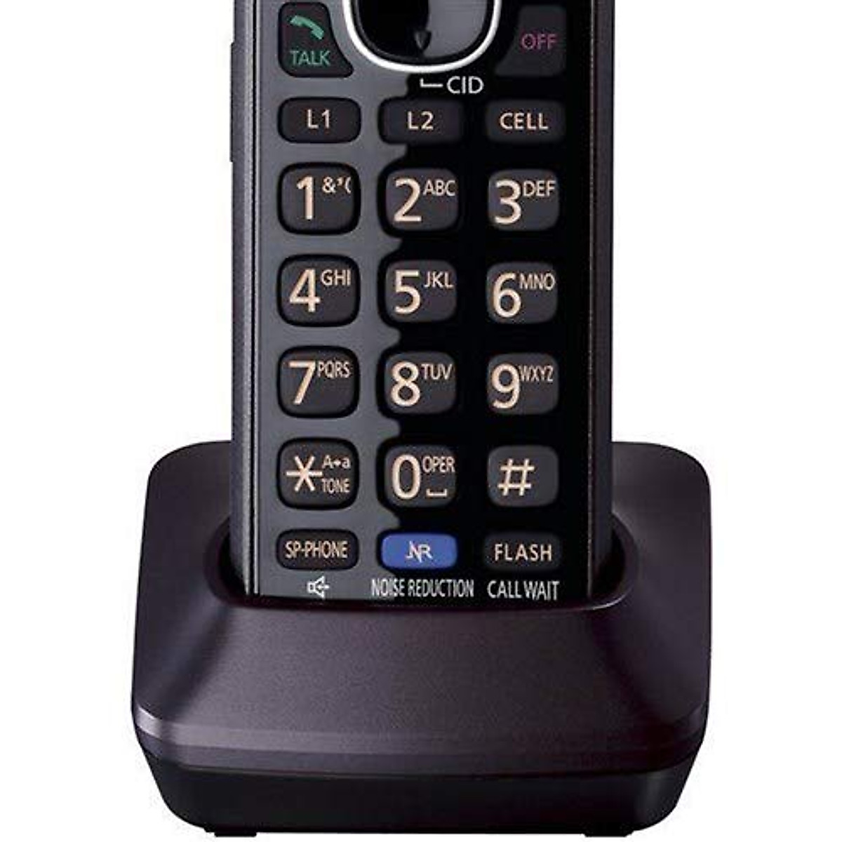 Panasonic KX-TGA950 Dect 6.0 Plus 2-Line Caller ID Call Block 3-Way Conferencing Landline Cordless Accessory Handset for KX-TGXXXX Series Phones (2-Pack)