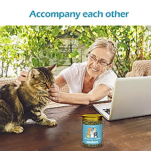 Neibaphe Cat Nip, Premium Catnip Leaves for Cat, Makes Cat Crazy (1CUP)