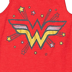 DC Comics Justice League Wonder Woman Infant Baby Girls Sleeveless Romper & Headband Red 18 Months